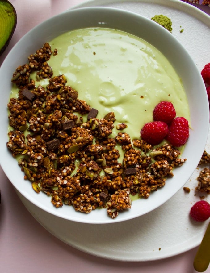 Avocado Smoothie - Matcha Avocado Smoothie Recipe • Two Purple Figs