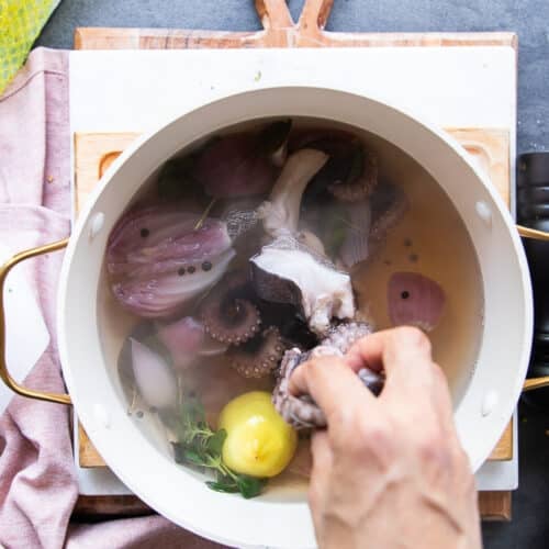 Grilled Octopus • Easy Octopus Recipe {Video} • Two Purple Figs