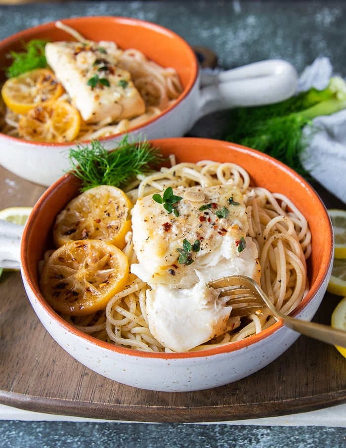 Halibut • Simple, Moist & Flavorful Baked Halibut {Video} • Two Purple Figs