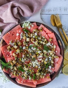 Light Carpaccio Recipe • Watermelon Carpaccio • Two Purple Figs