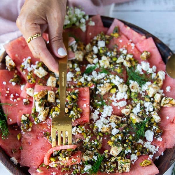 Light Carpaccio Recipe • Watermelon Carpaccio • Two Purple Figs