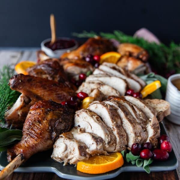 Spatchcock Turkey • Easy and Juicy Turkey Recipe {Video} • Two Purple Figs