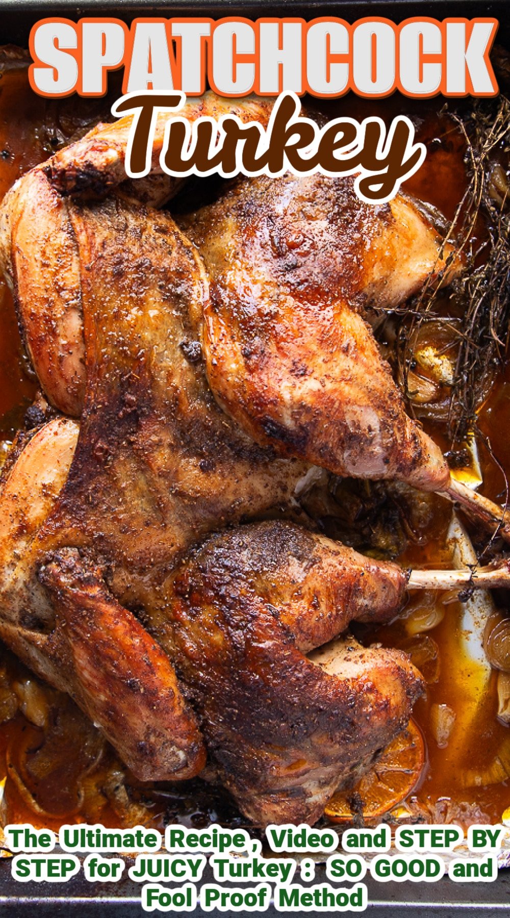 Spatchcock Turkey • Easy and Juicy Turkey Recipe {Video} • Two Purple Figs