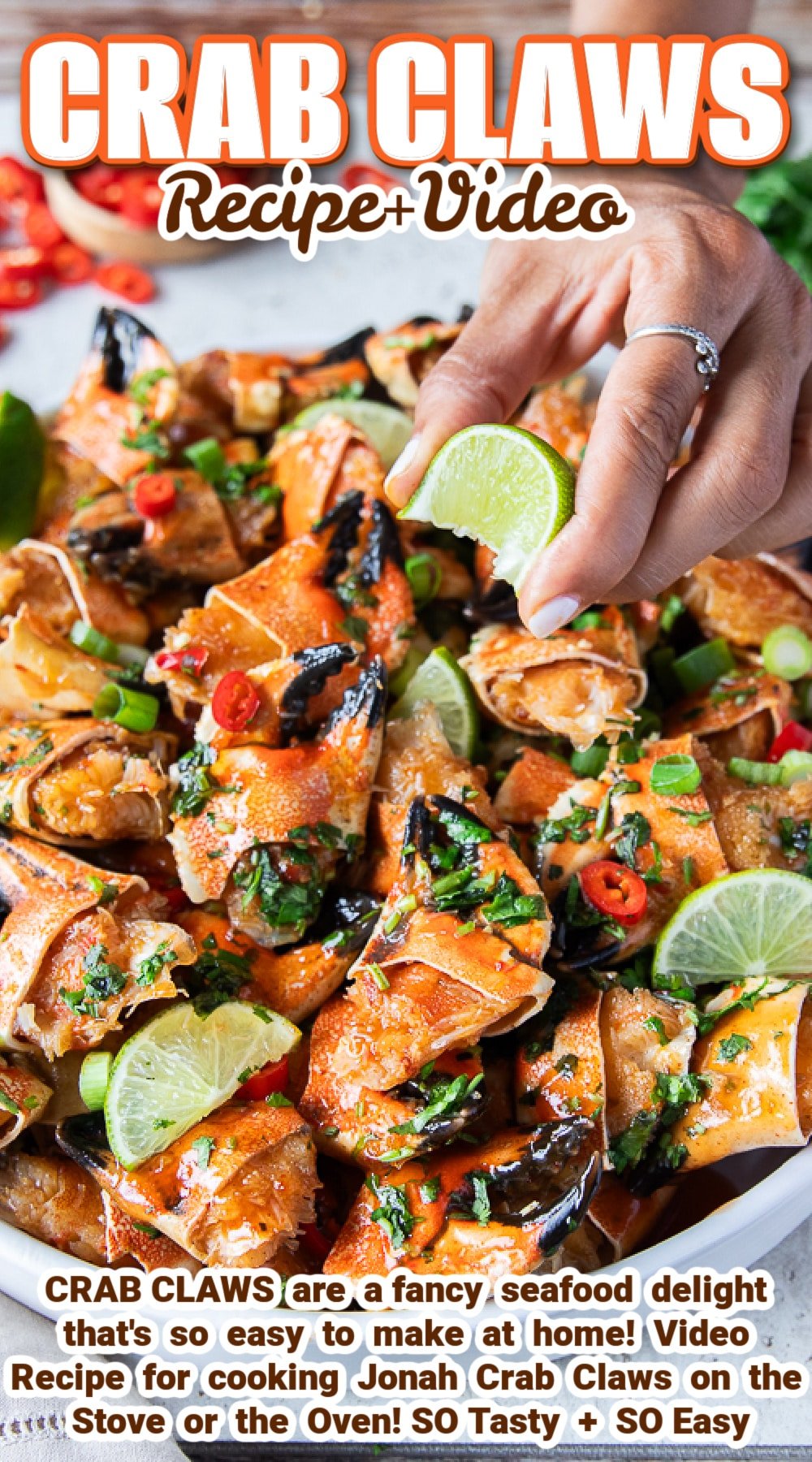 Crab Claws • Jonah Crab Claws {Recipe+Video} • Two Purple Figs