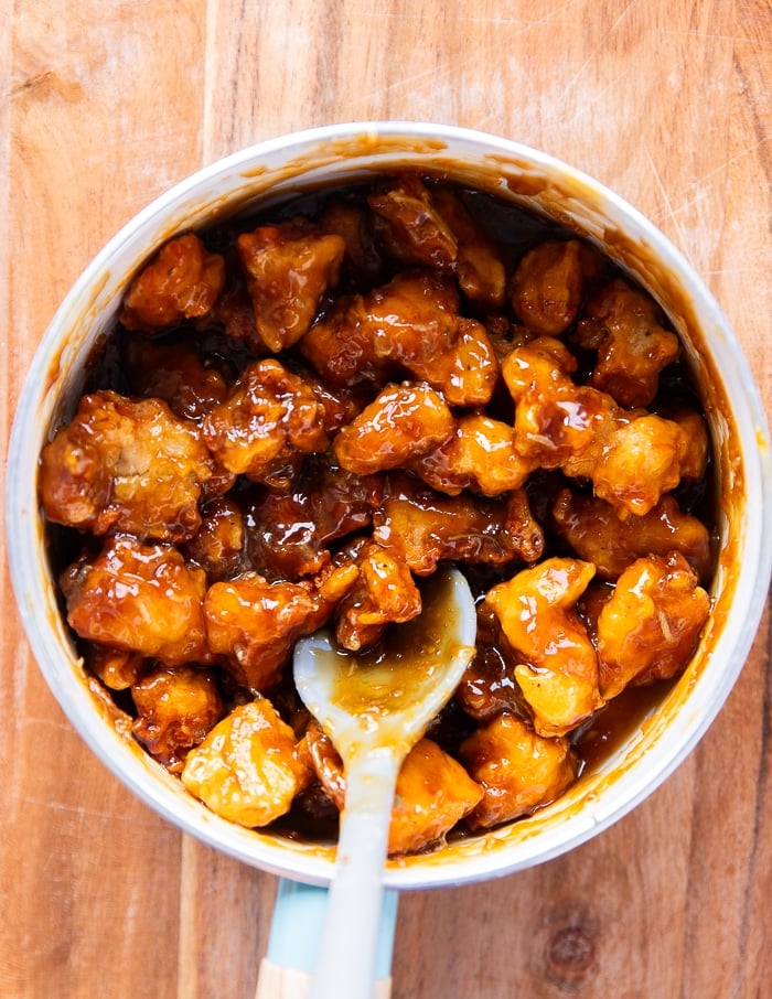 Orange Chicken • Homemade Orange Chicken Recipe + Video • Two Purple Figs