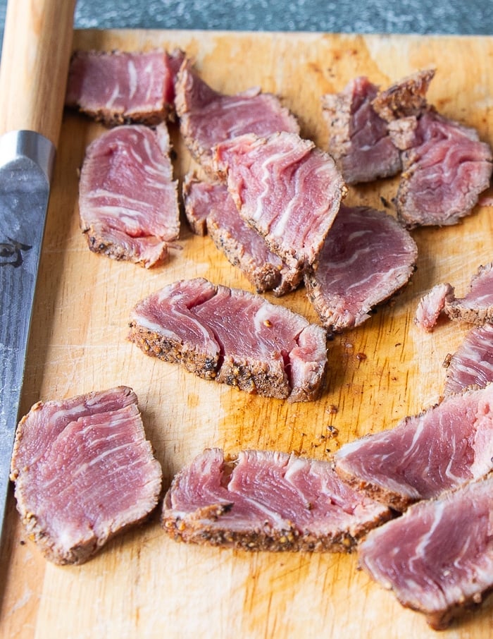 Beef Tataki • Best Beef Tataki in Ponzu Sauce {Video} • Two Purple Figs