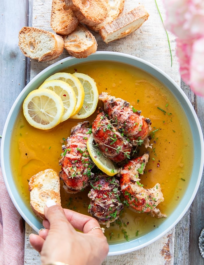 Butter Poached Lobster • Most Succulent Lobster Recipe {Video} • Two ...