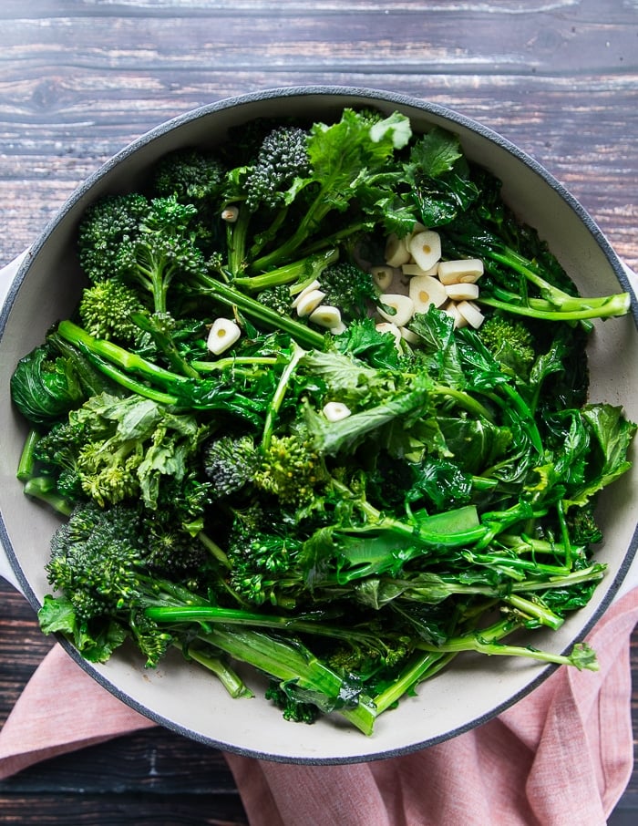 Broccoli Rabe • How to Cook Rapini with Video • Two Purple Figs