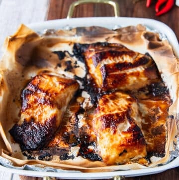 Miso Cod • Nobu Miso Black Cod Recipe {Video} • Two Purple Figs