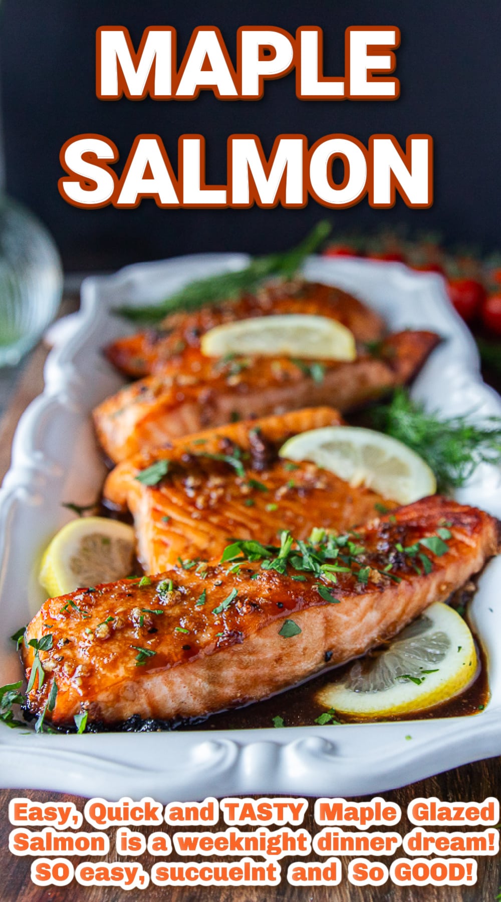 Maple Glazed Salmon • Two Purple Figs