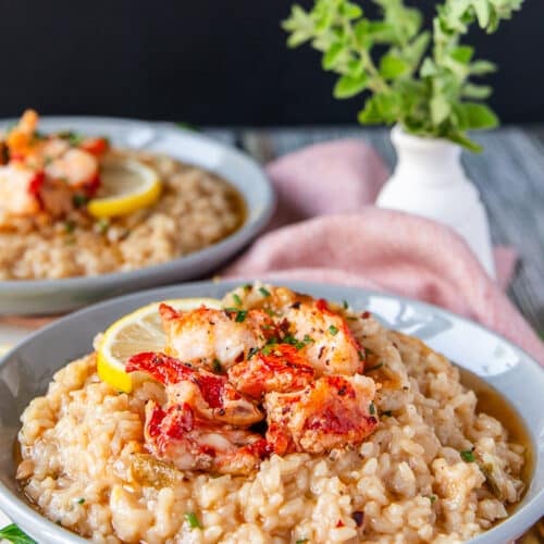 Lobster Risotto • Creamy Restaurant Style Seafood Risotto Guide • Two ...