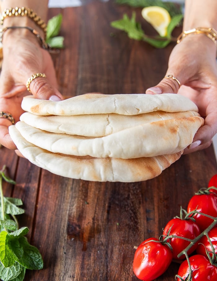 Arayes • Crispy Stuffed Pita Pockets, Two Ways {video} • Two Purple Figs