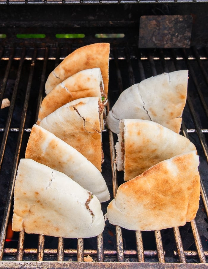 Arayes • Crispy Stuffed Pita Pockets, Two Ways {video} • Two Purple Figs