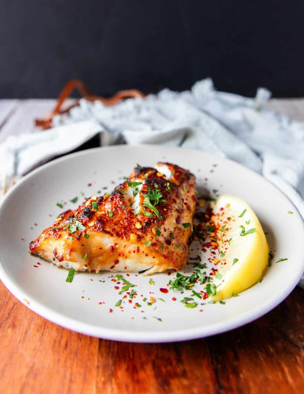 Miso Sea Bass • Succulent Miso Glazed Chilean Sea Bass • Two Purple ...