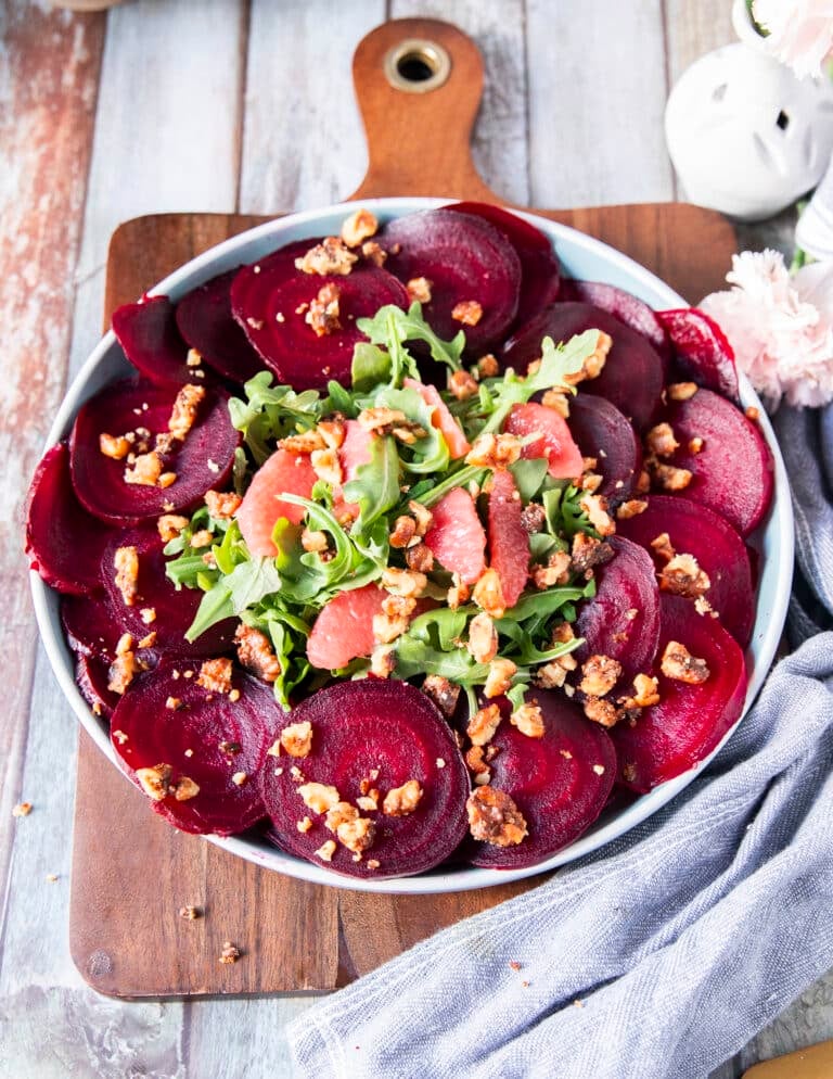 Beet Carpaccio • Tasty, Vibrant & Easy Carpaccio Recipe {Video} • Two ...