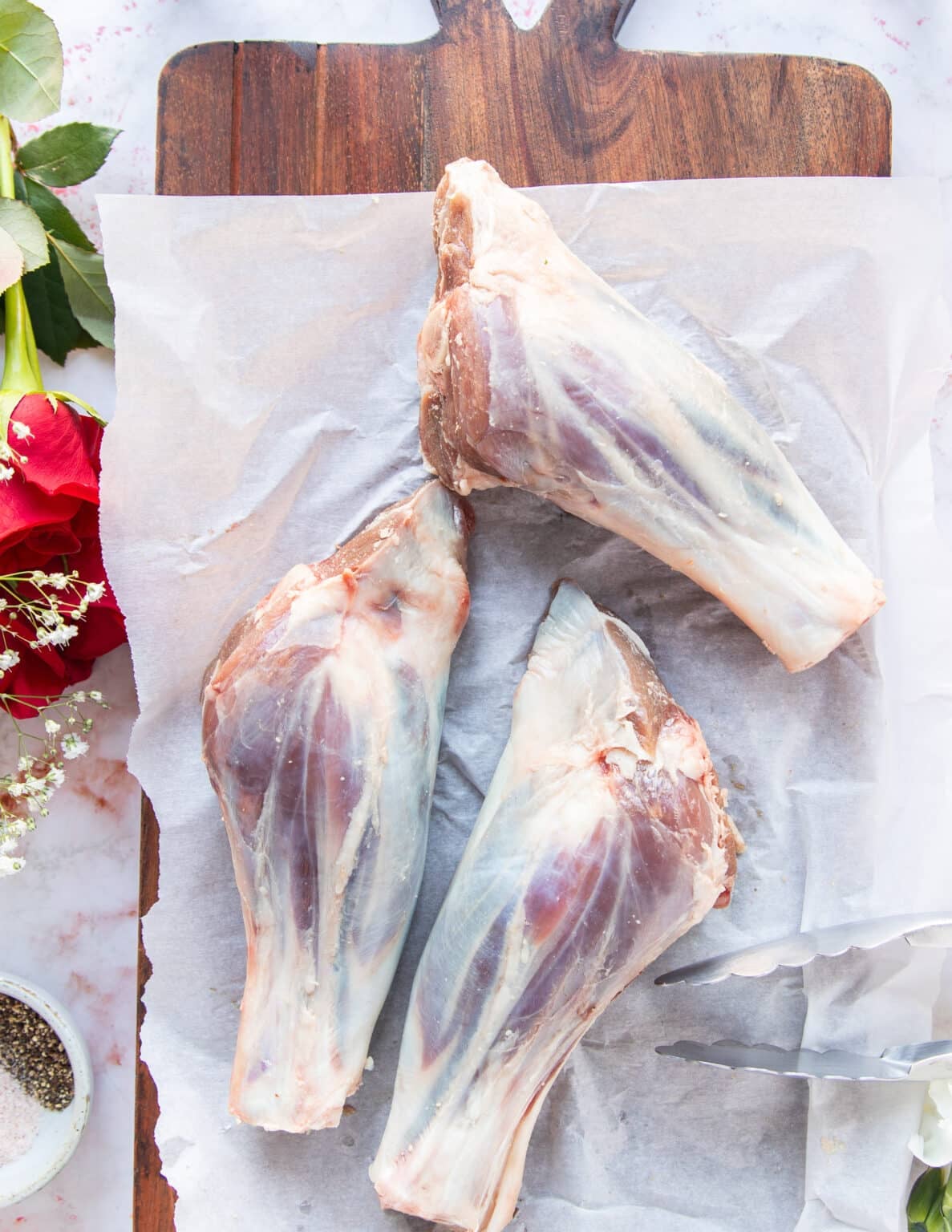 Slow Cooked Lamb Shanks • Tender, Fall Off the Bone Lamb Shanks • Two ...